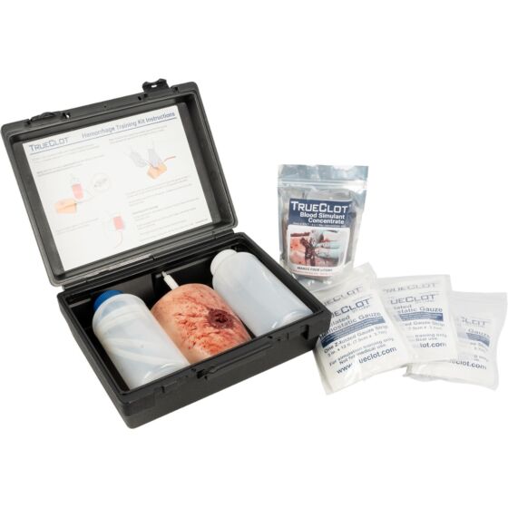 TRUECLOT HEMORRHAGE TRAINING KIT - LARGE CALIBER GSW WITH BONE INSERT ...